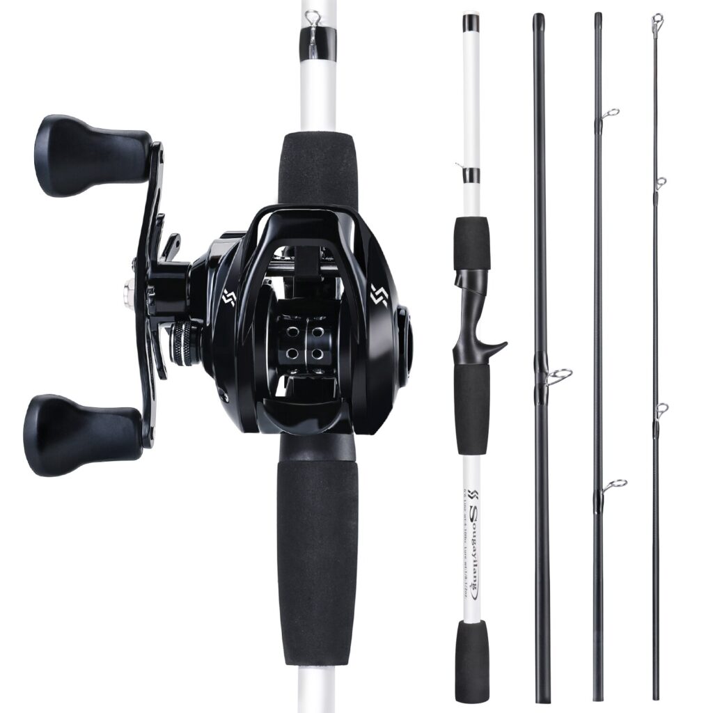 4-section bait fishing rod and 9+1BB bait reel set – Fishing Tackle Store